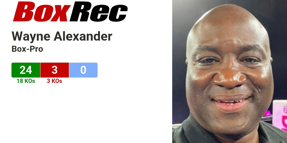 BoxRec: Wayne Alexander