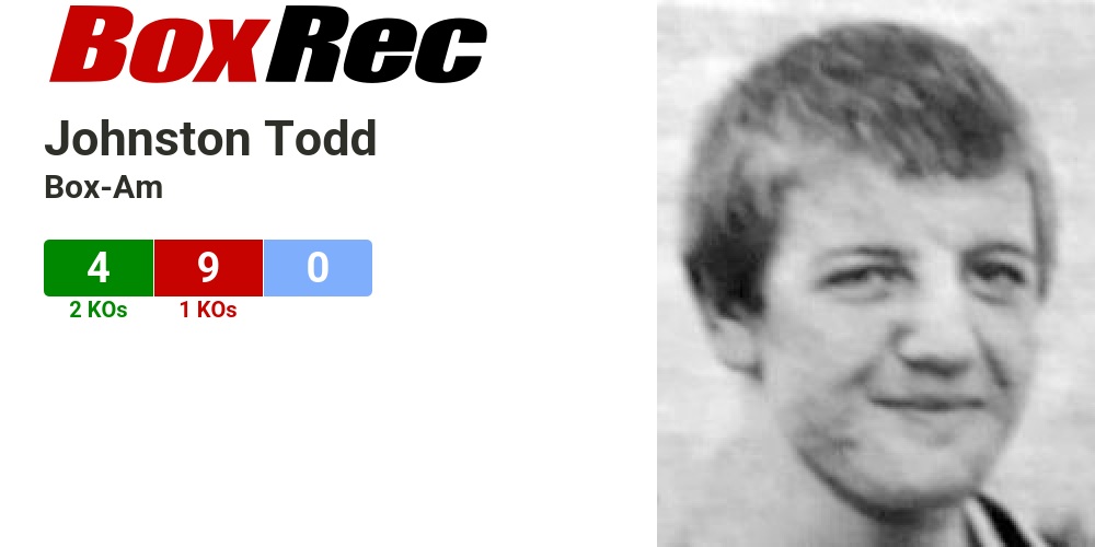 BoxRec: Johnston Todd