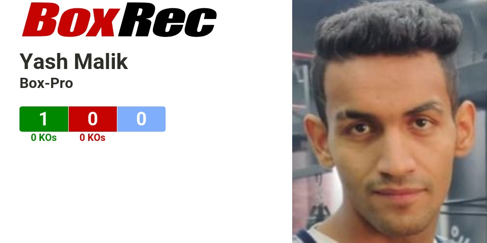 BoxRec: Yash Malik