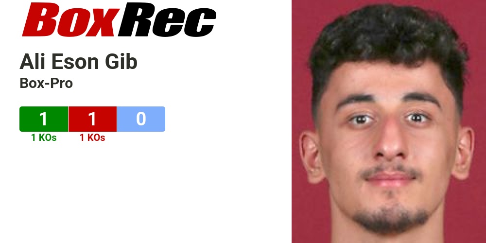 BoxRec: Ali Eson Gib