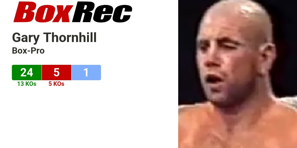 BoxRec: Gary Thornhill