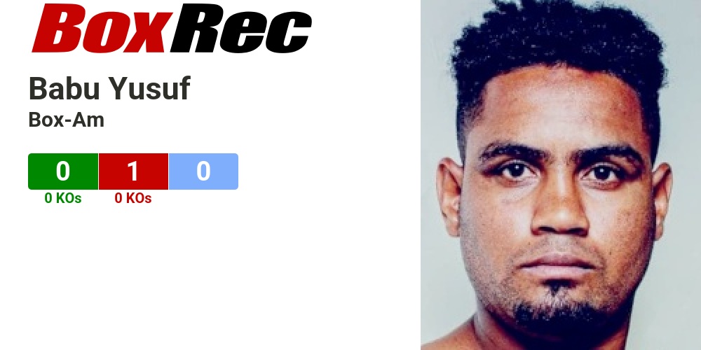 BoxRec: Babu Yusuf