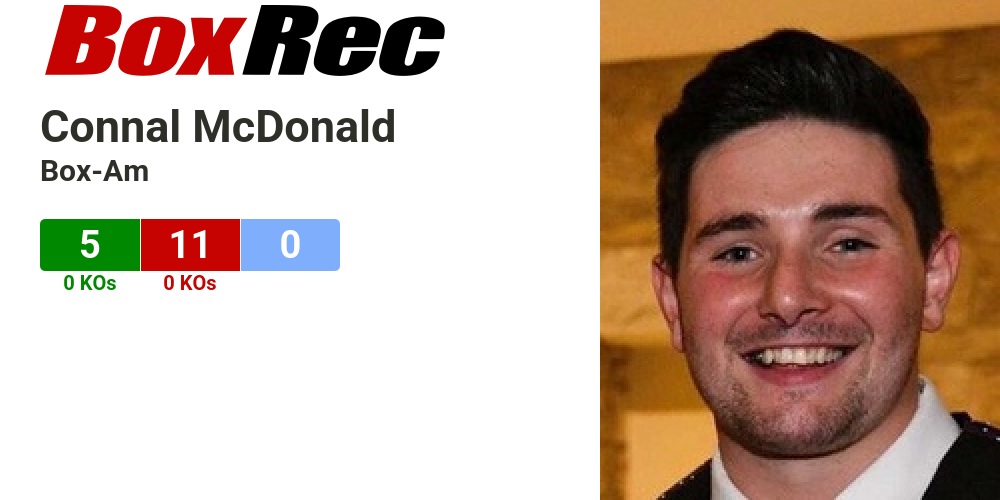 BoxRec: Connal McDonald