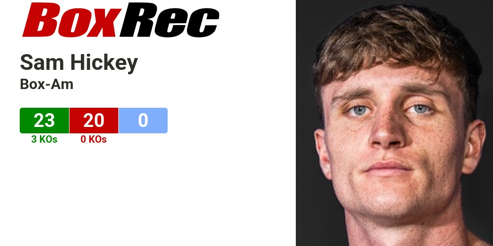 BoxRec: Sam Hickey