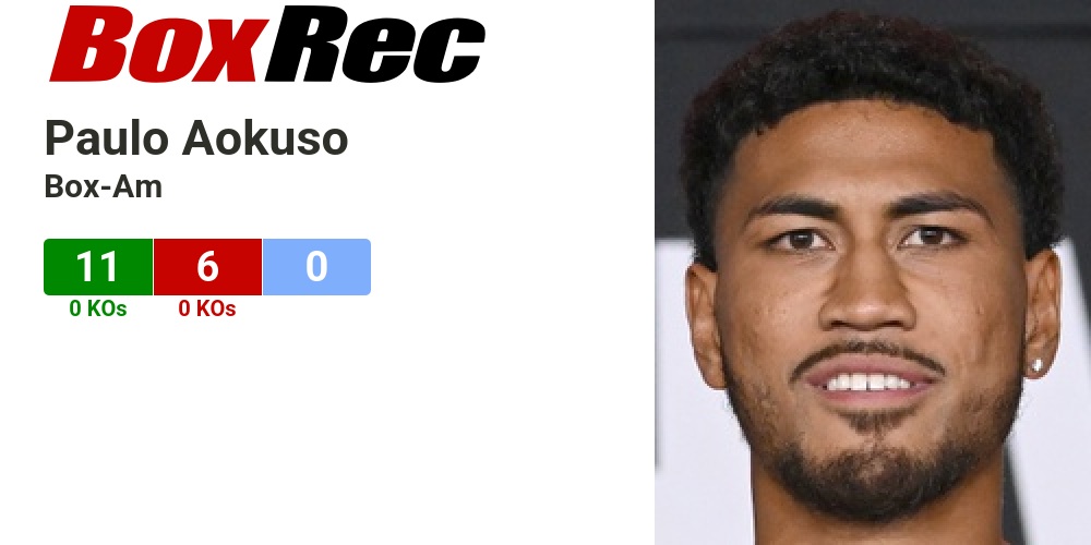 BoxRec: Paulo Aokuso