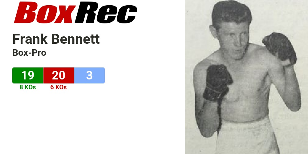 BoxRec: Frank Bennett