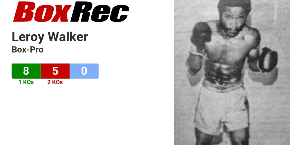 BoxRec: Leroy Walker
