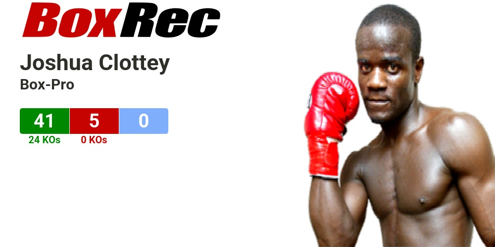 BoxRec: Joshua Clottey