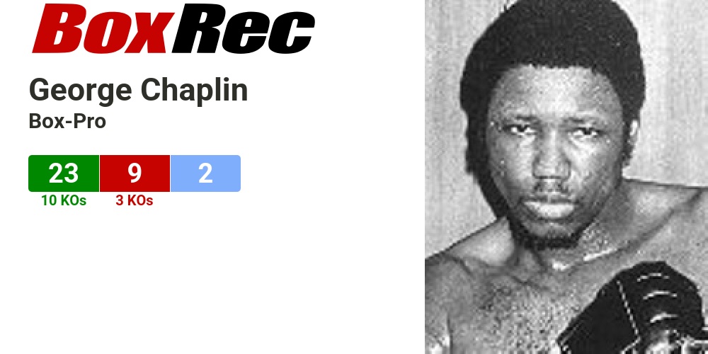 BoxRec: George Chaplin