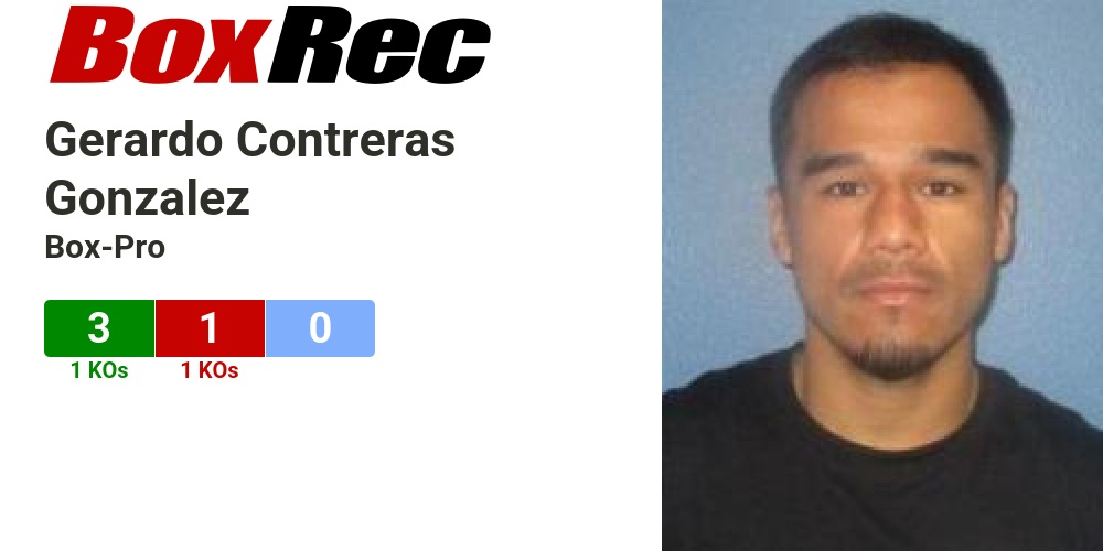 BoxRec: Gerardo Contreras Gonzalez