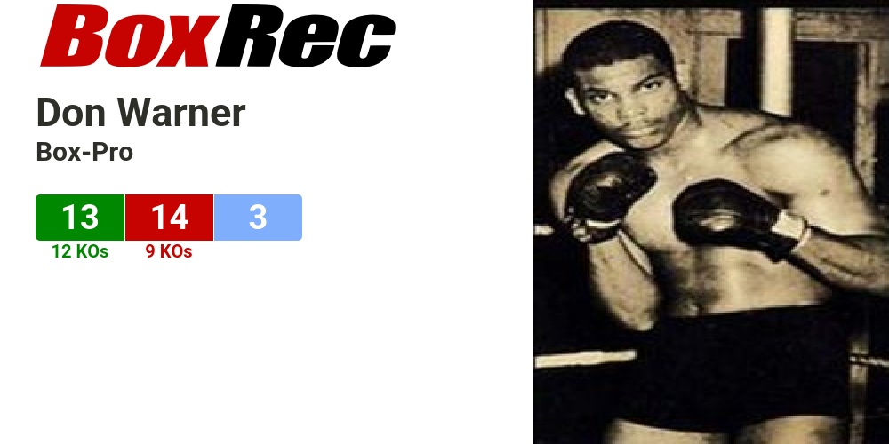 BoxRec: Don Warner