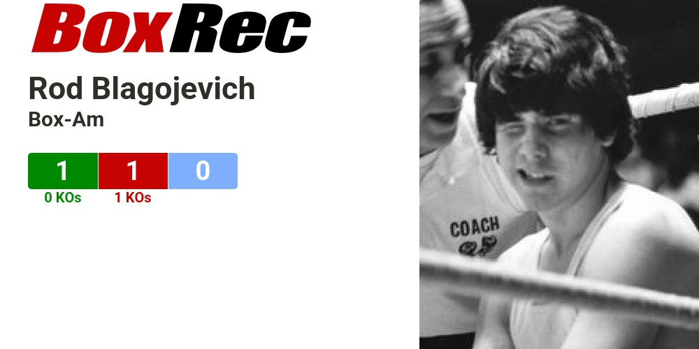 BoxRec: Rod Blagojevich