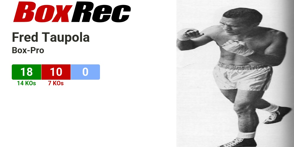 BoxRec: Fred Taupola