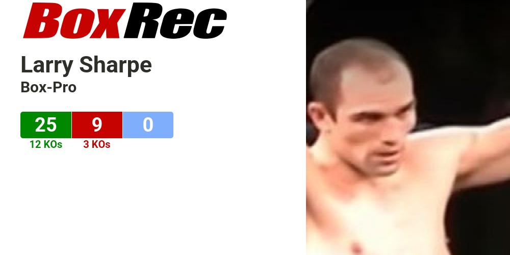 BoxRec: Larry Sharpe
