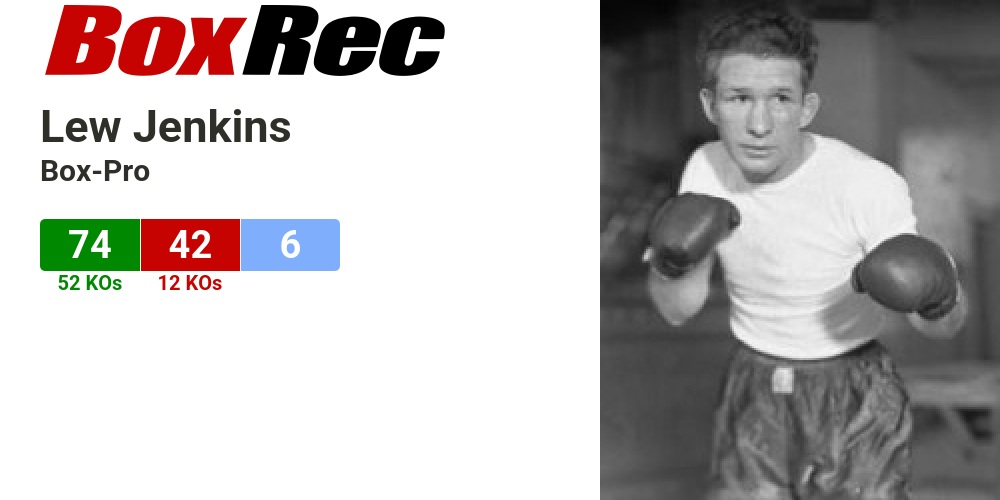 BoxRec: Lew Jenkins