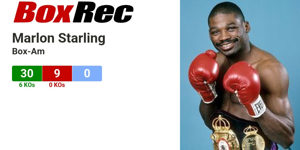 BoxRec: Marlon Starling