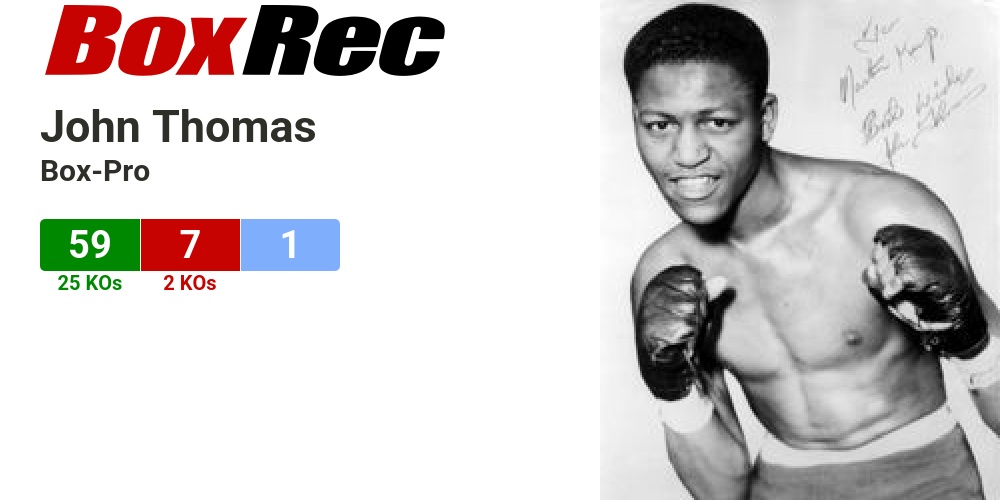 BoxRec: John Thomas