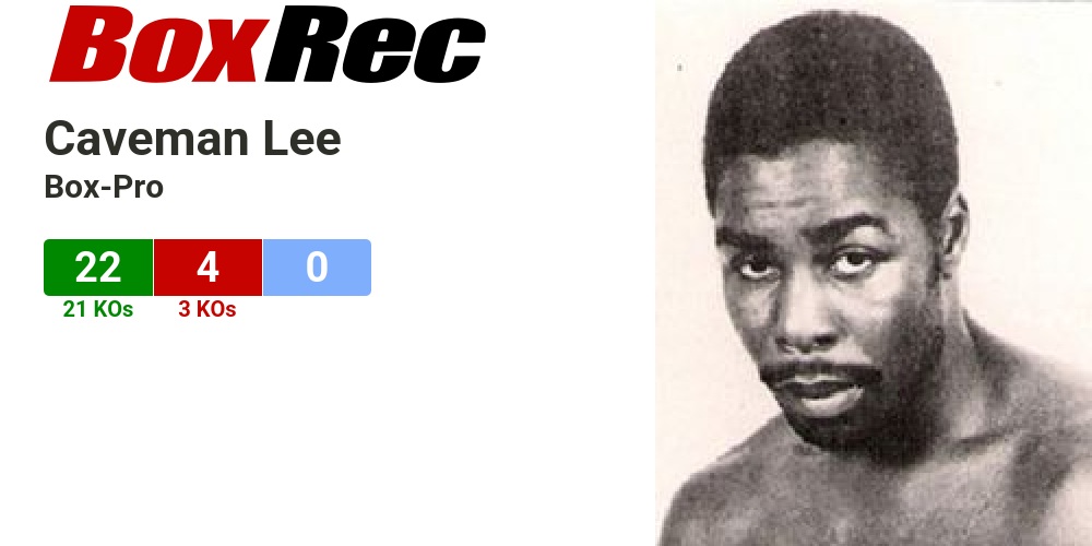 BoxRec: Caveman Lee