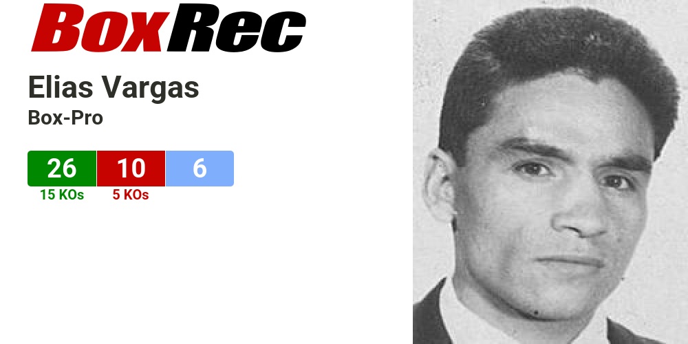 BoxRec: Elias Vargas