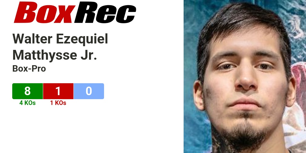 BoxRec: Walter Ezequiel Matthysse Jr.