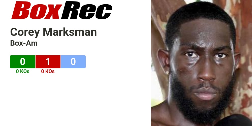 BoxRec: Corey Marksman