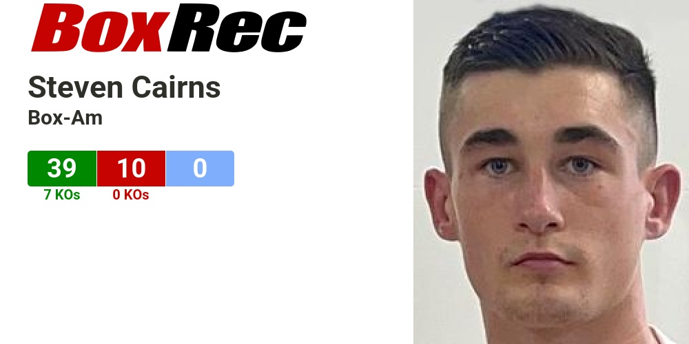 BoxRec: Steven Cairns