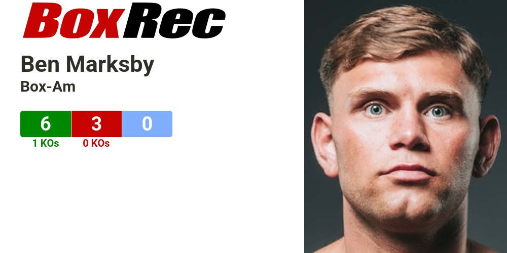 BoxRec: Ben Marksby