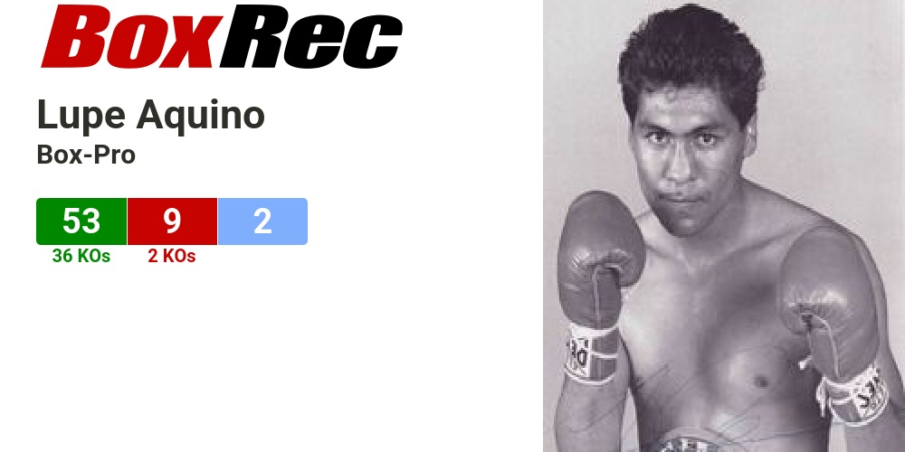 BoxRec: Lupe Aquino
