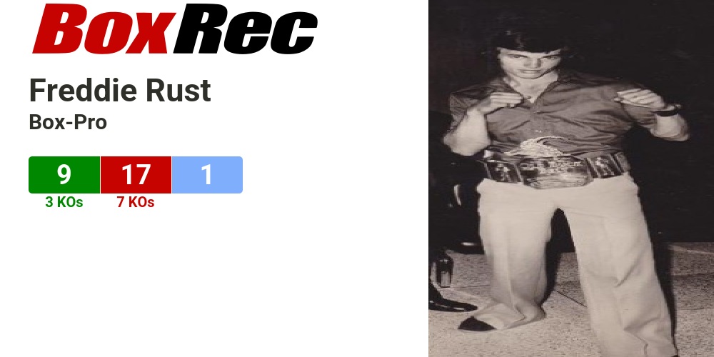 BoxRec: Freddie Rust