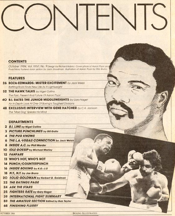 Boxing Illustrated: October 1984 - BoxRec