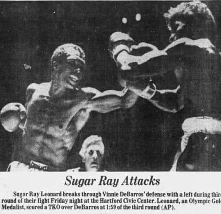 Sugar Ray Leonard vs. Vinnie DeBarros - BoxRec