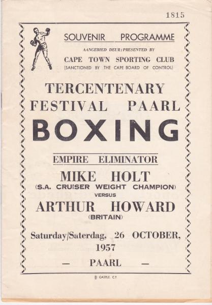 Arthur Howard vs. Mike Holt - BoxRec