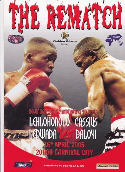 Cassius Baloyi vs. Lehlo Ledwaba (2nd meeting) - BoxRec