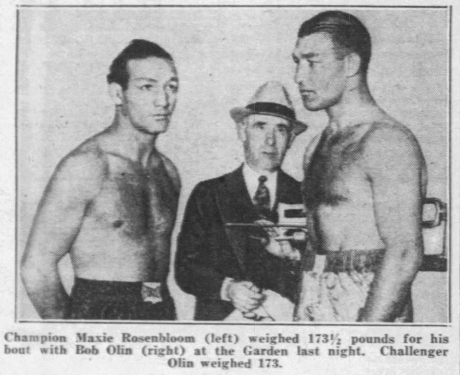 Maxie Rosenbloom vs. Bob Olin - BoxRec