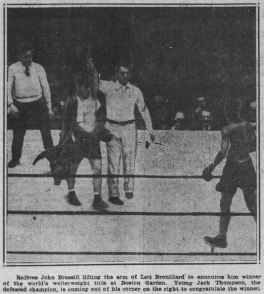 Lou Brouillard vs. Young Jack Thompson (2nd meeting) - BoxRec