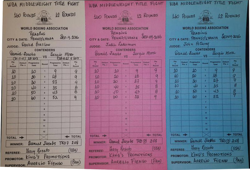 Daniel Jacobs vs. Sergio Mora (2nd meeting) - BoxRec