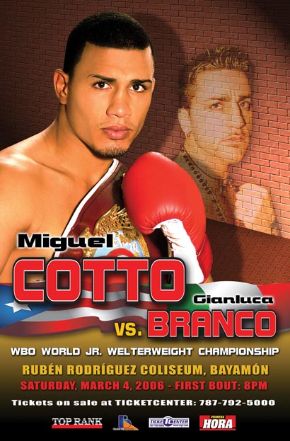 Miguel Angel Cotto vs. Gianluca Branco - BoxRec