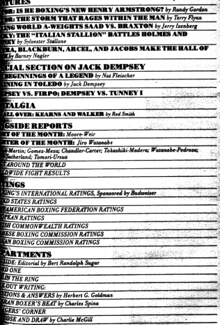 Ring Magazine: June 1982 - BoxRec