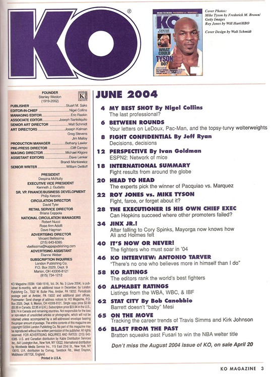 KO Magazine: June 2004 - BoxRec
