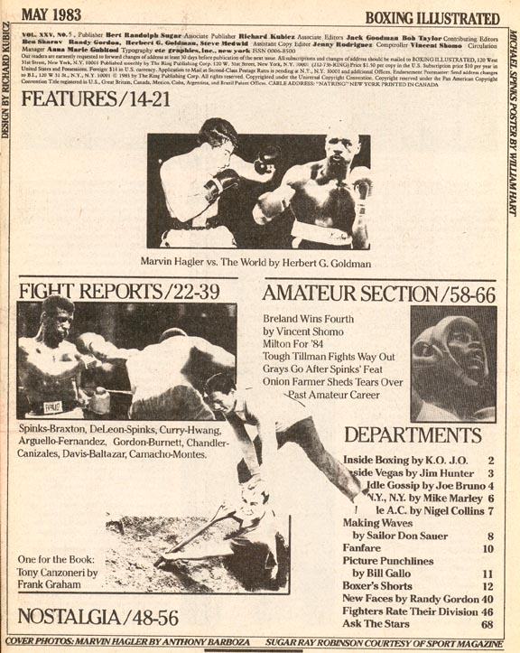 Boxing Illustrated: May 1983 - BoxRec