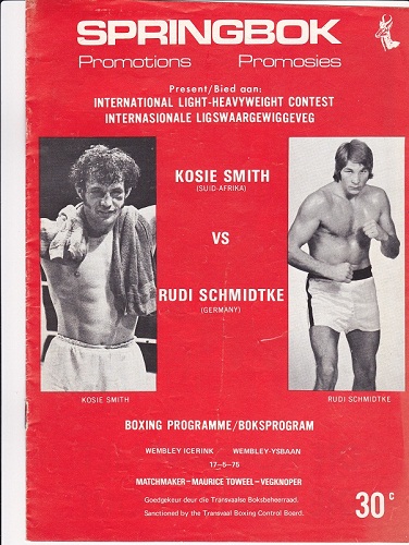 Rudiger Schmidtke vs. Kosie Smith - BoxRec