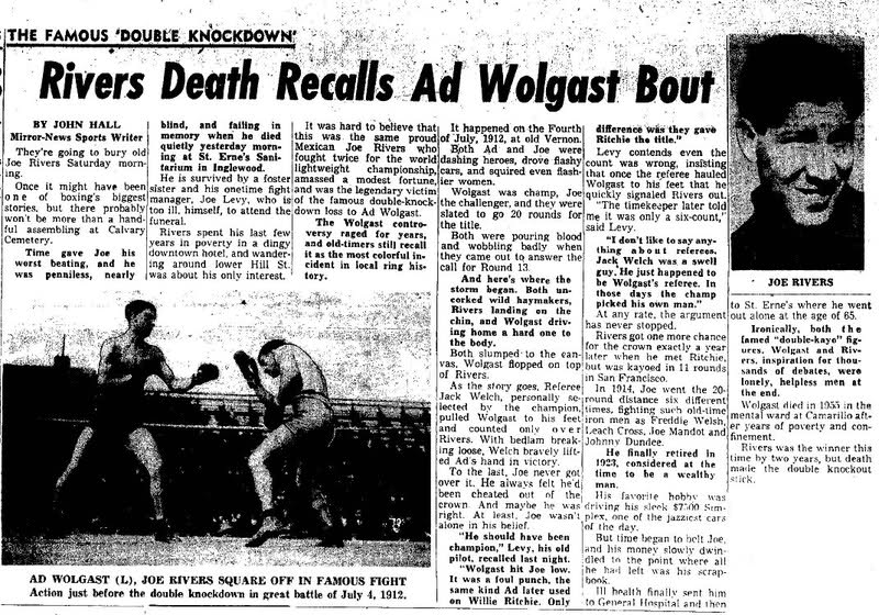 Ad Wolgast vs. Mexican Joe Rivers (1st meeting) - BoxRec