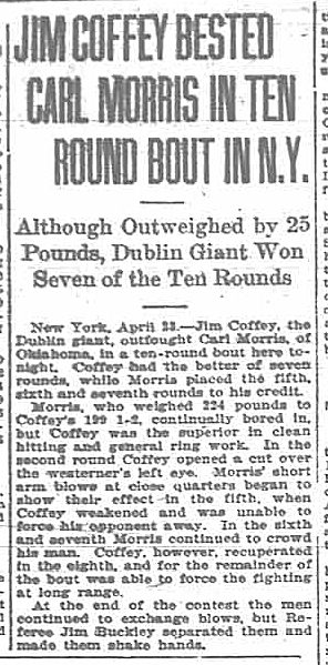 Carl Morris vs. Jim Coffey - BoxRec