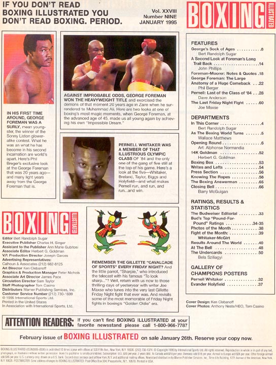 Boxing Illustrated: January 1995 - BoxRec