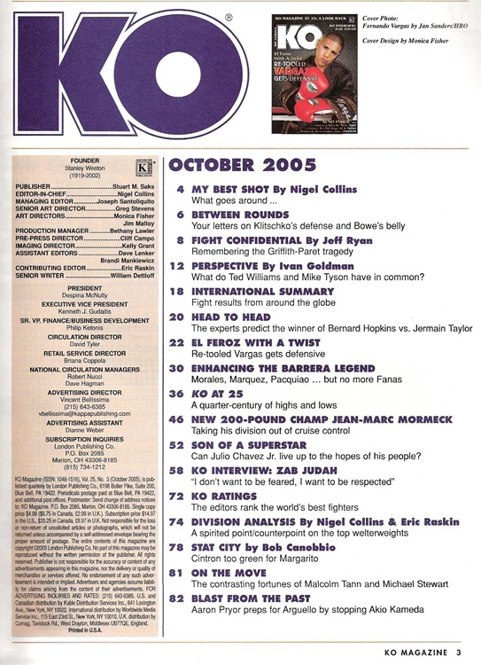 KO Magazine: October 2005 - BoxRec
