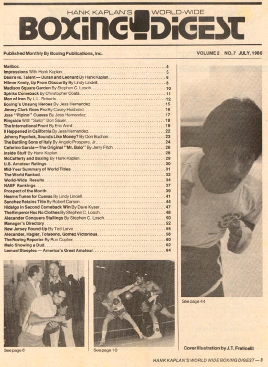 Hank Kaplan's Boxing Digest: July 1980 - BoxRec
