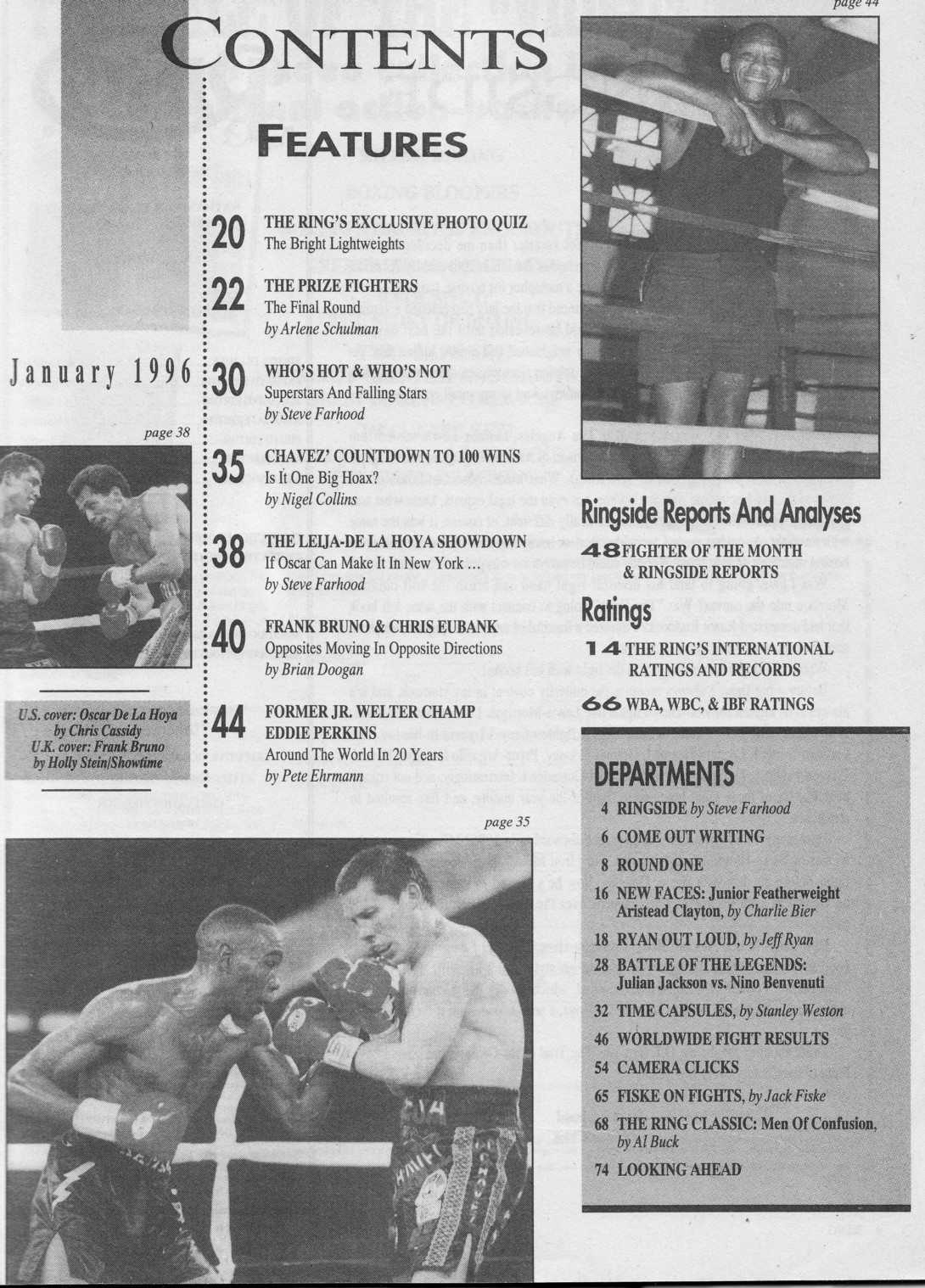 Ring Magazine: January 1996 - BoxRec