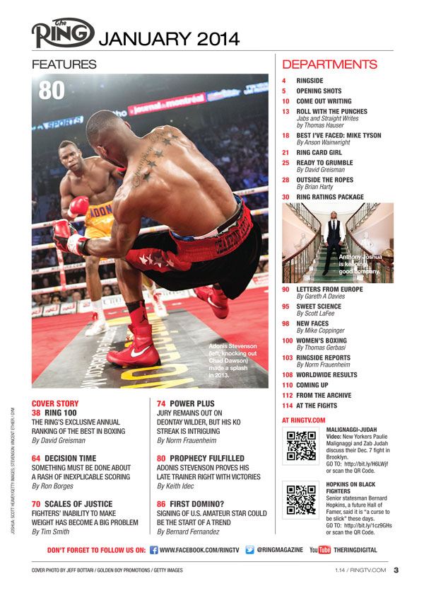 Ring Magazine: January 2014 - BoxRec