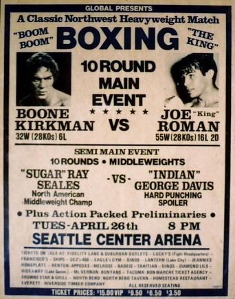 Boone Kirkman vs. Joe Roman - BoxRec