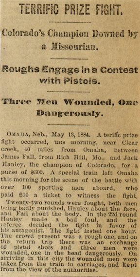 James Fall vs. Jack Hanley - BoxRec